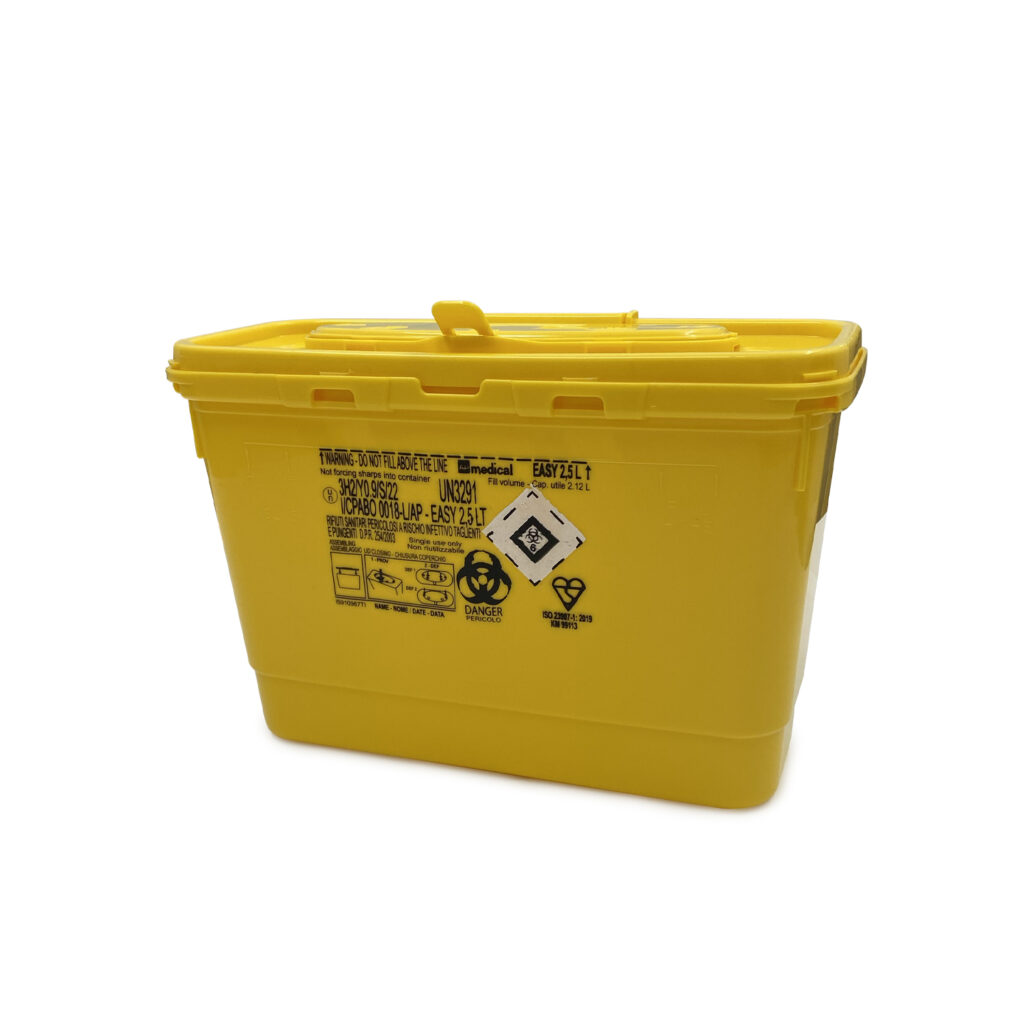 SAFELOC™ 2.5Ltr Sharps Container - Orion Medical Supplies